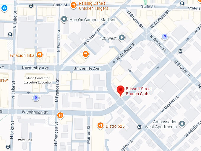 16. bassett street brunch club map