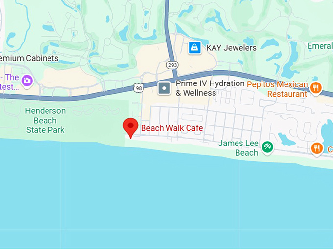 16. beach walk cafe map