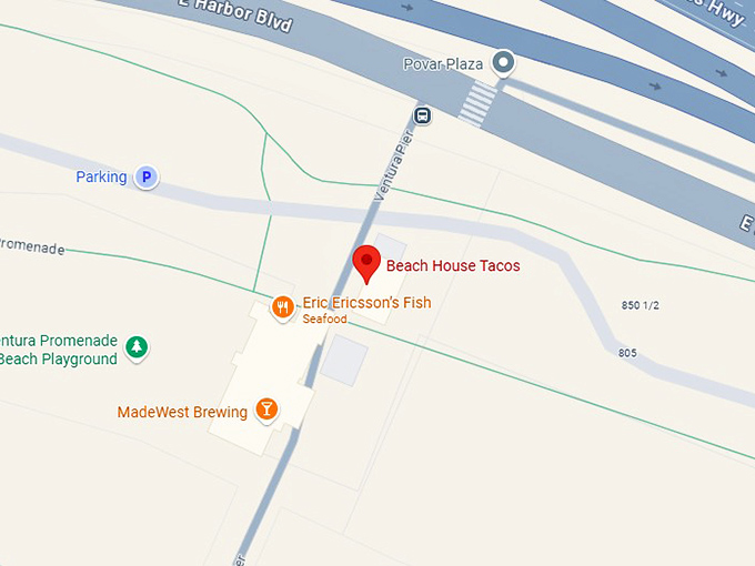 16. beach house tacos ventura map