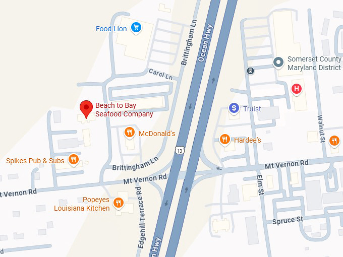 16. beach to bay seafood company map