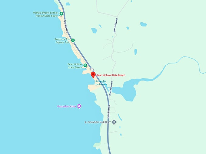 16. bean hollow state beach map