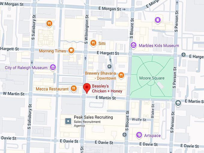 16. beasley's chicken + honey map