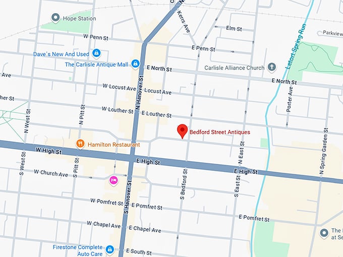 16. bedford street antiques llc map