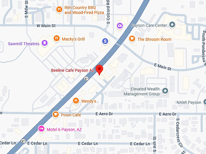 16. beeline cafe payson az map