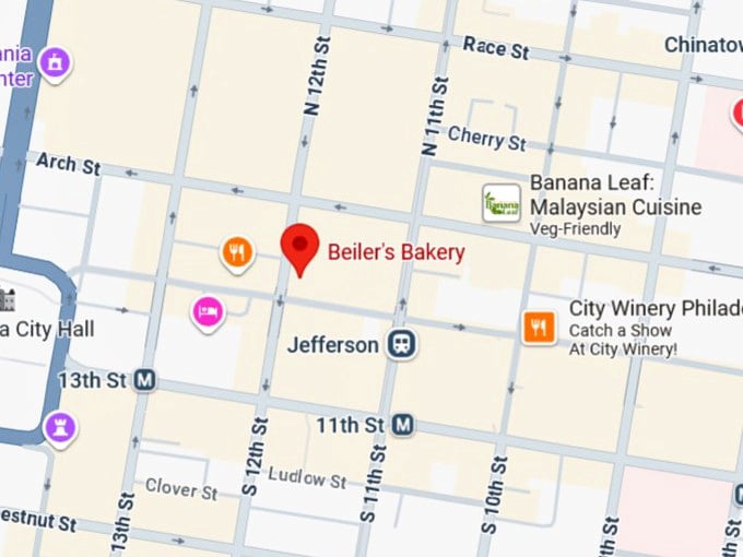 16. beiler's bakery map