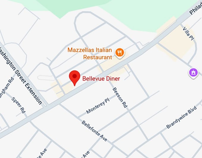 16. bellevue diner map