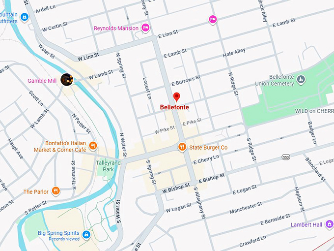 16. bellfonte pa map