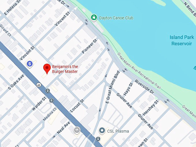 benjamin's the burger master map