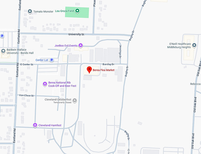 16. berea flea market map