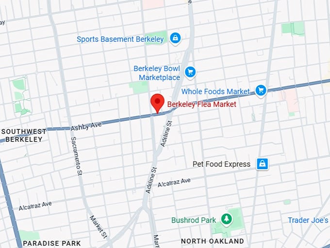 16. berkeley flea market map