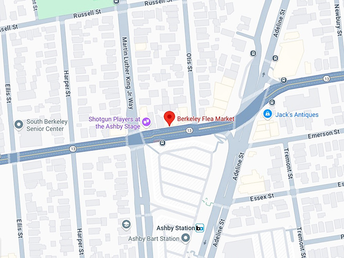 16. berkeley flea market map