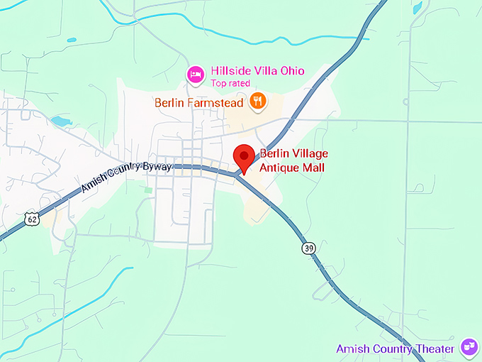 16. berlin village antique mall map