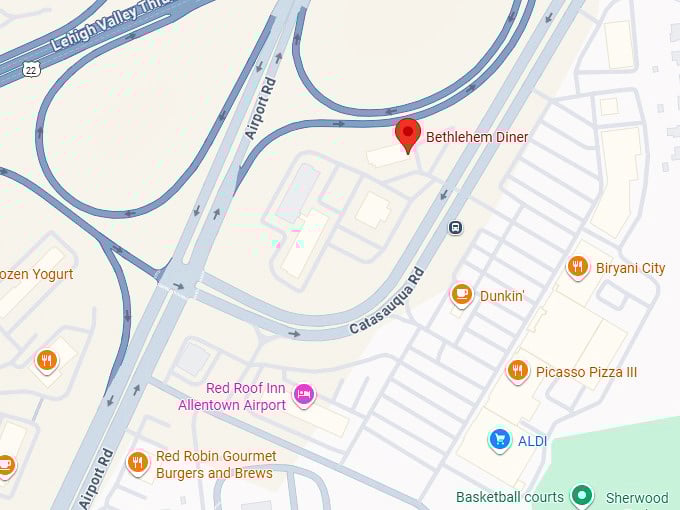 16. bethlehem diner map