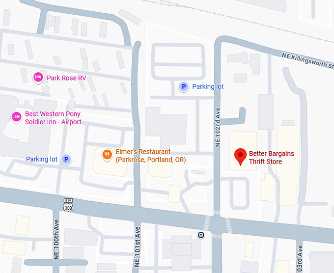 16. better bargains thrift store map