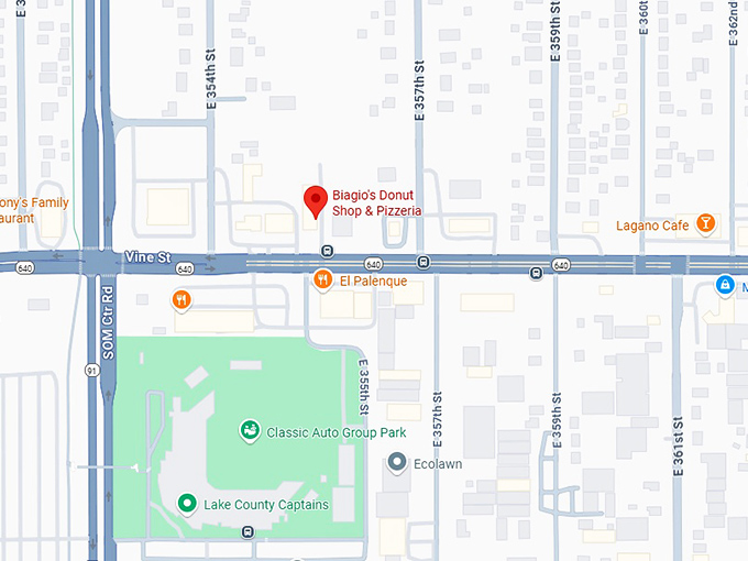 16. biagio’s donut shop & pizzeria map