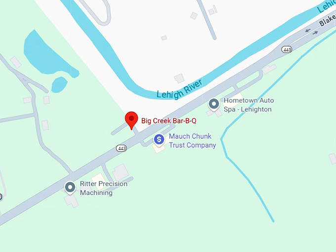 16. big creek bar b q map