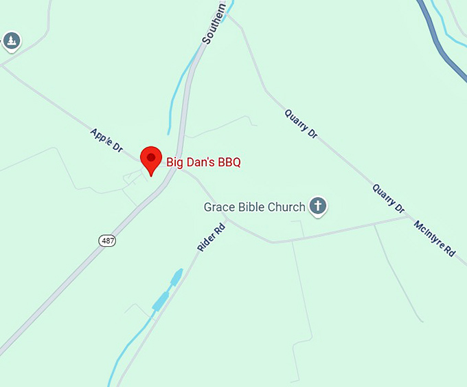 16. big dan’s bbq map