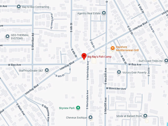 16. big ray's fish camp map