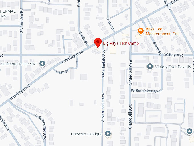 16. big ray's fish camp map