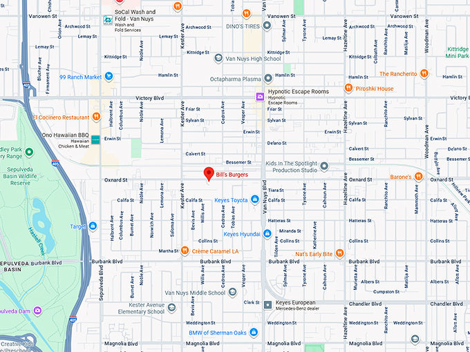 16. bill's burgers map