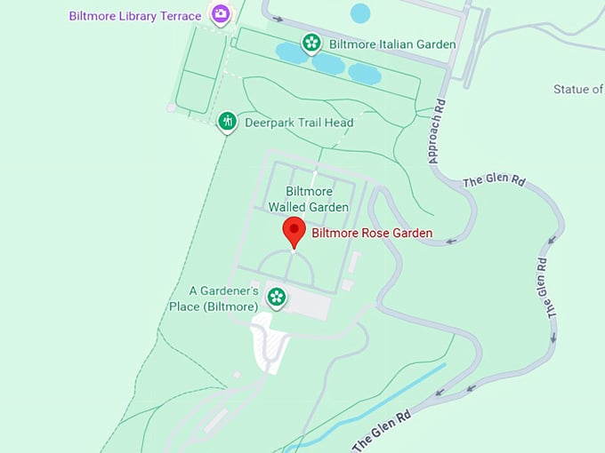 16. biltmore rose garden map