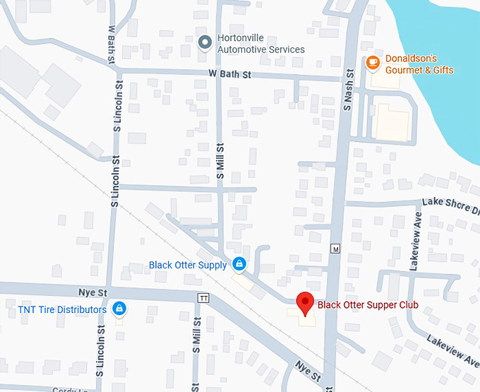 16. black otter supper club map