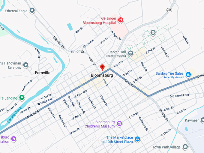 16. bloomsburg map