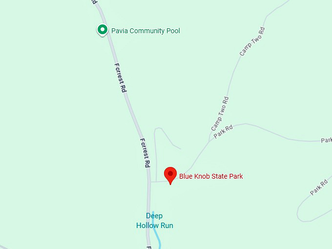 16. blue knob state park map