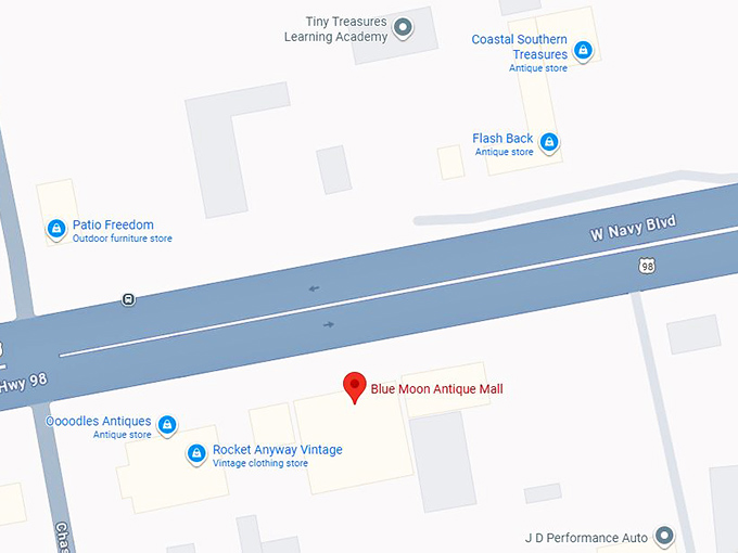16. blue moon antique mall map