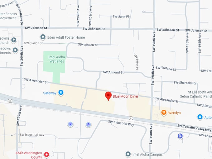 16. blue moon diner map