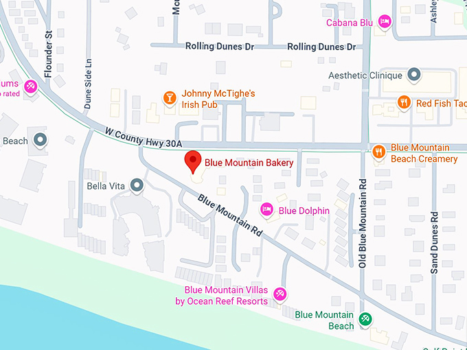 16. blue mountain bakery map