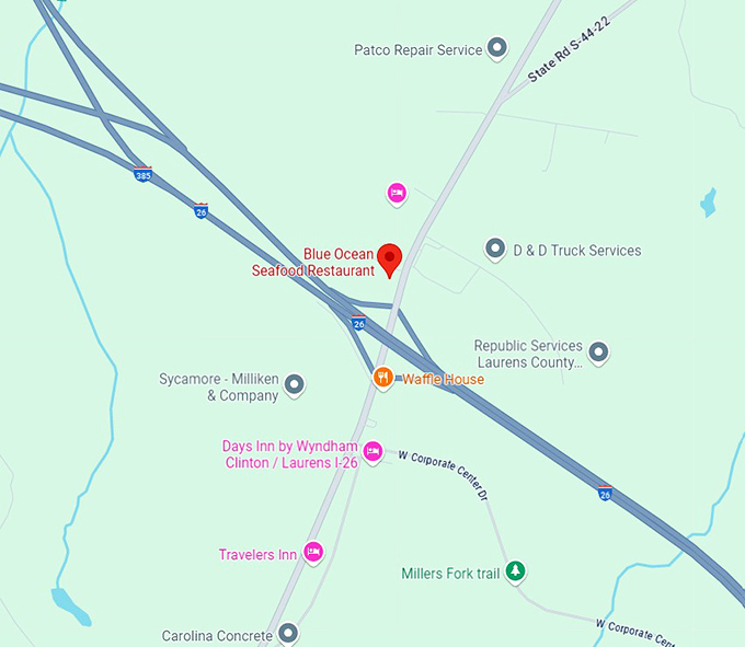 16. blue ocean seafood restaurant map