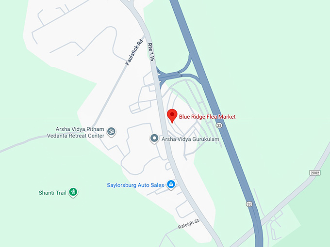 16. blue ridge flea market map