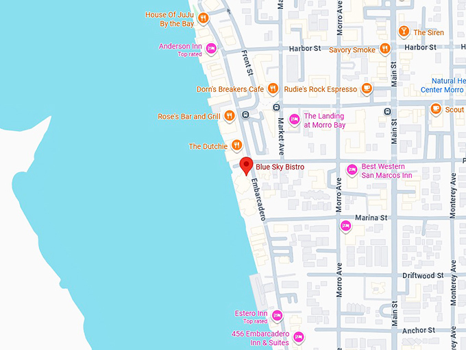 16. blue sky bistro map