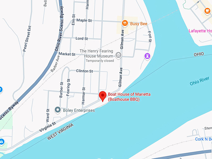16. boat house of marietta (boathouse bbq) map
