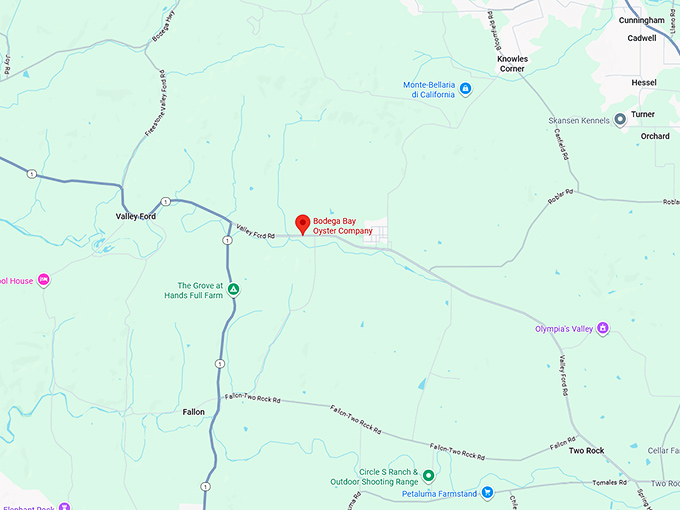 16. bodega bay oyster company map