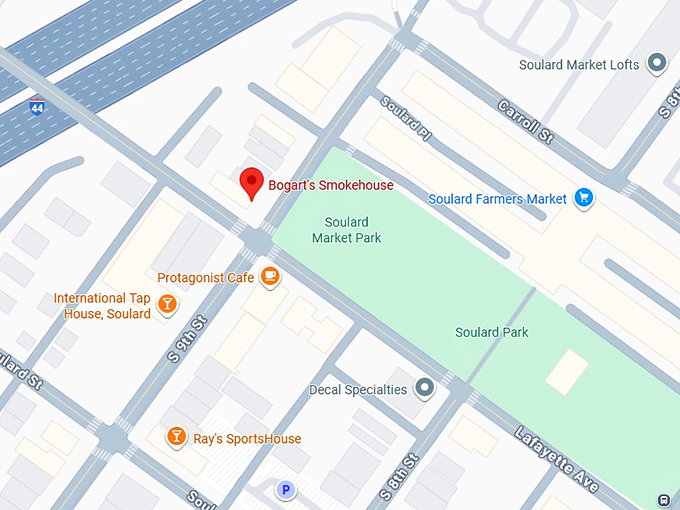 16. bogart's smokehouse map