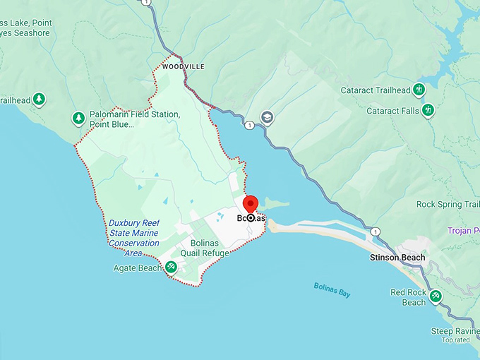 16. bolinas, ca map