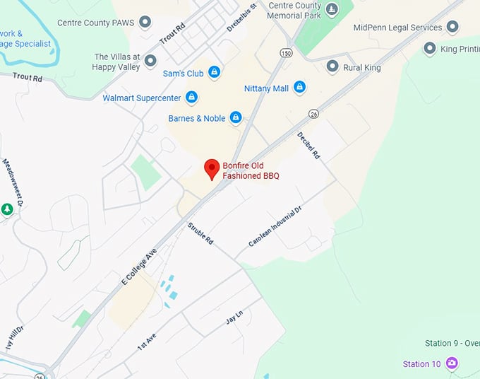 16. bonfire old fashioned bbq map