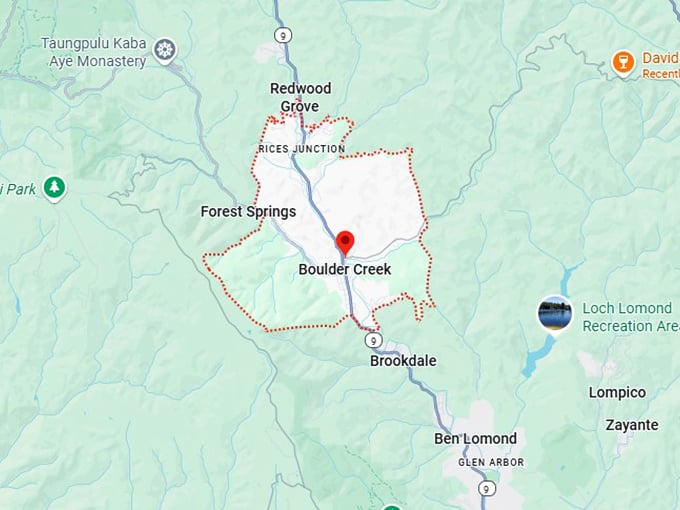 16. boulder creek map