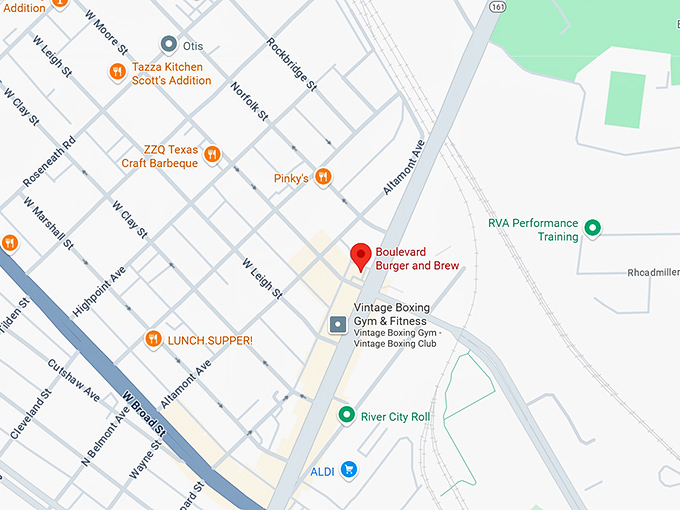 16. boulevard burger and brew map