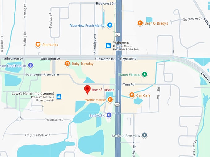 16. box of cubans map