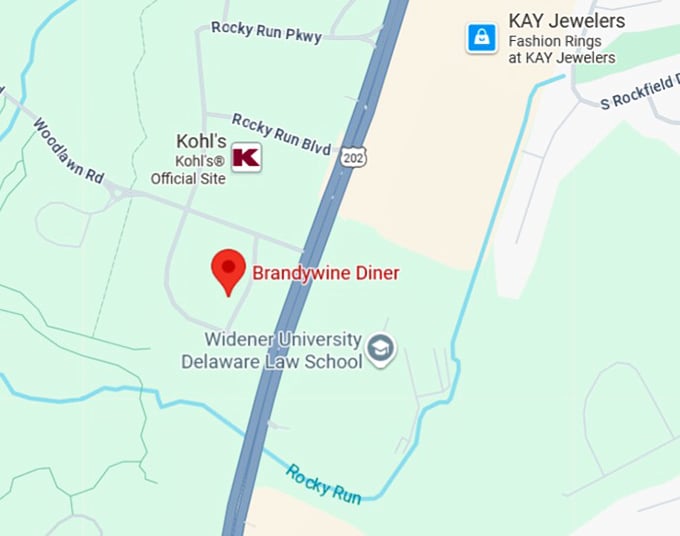 16. brandywine diner map