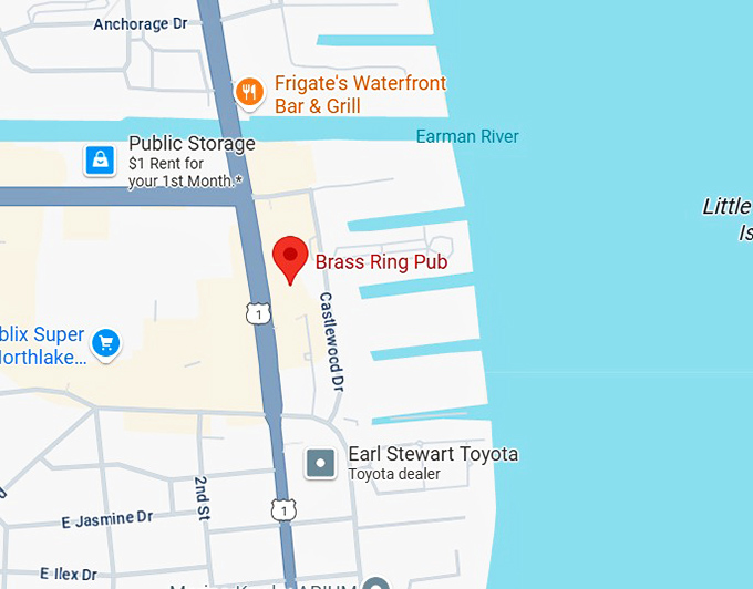 16. brass ring pub map