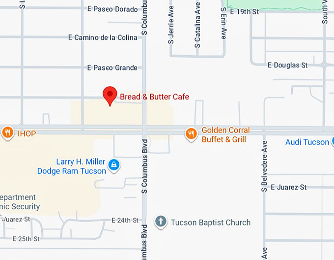 16. bread & butter caf&eacute; map