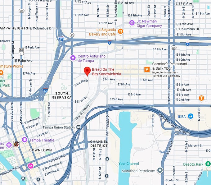 16. bread on the bay sandwicheria map