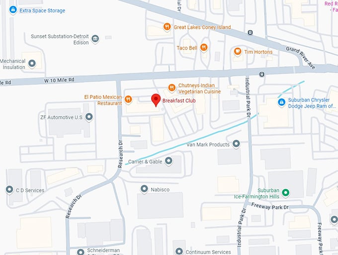 16. breakfast club map