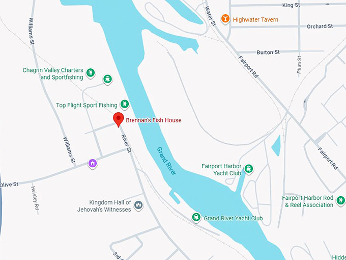 16. brennan's fish house map