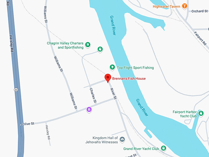 16. brennan's fish house map