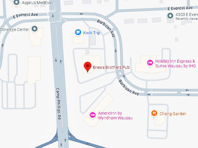 16. brews brothers pub map